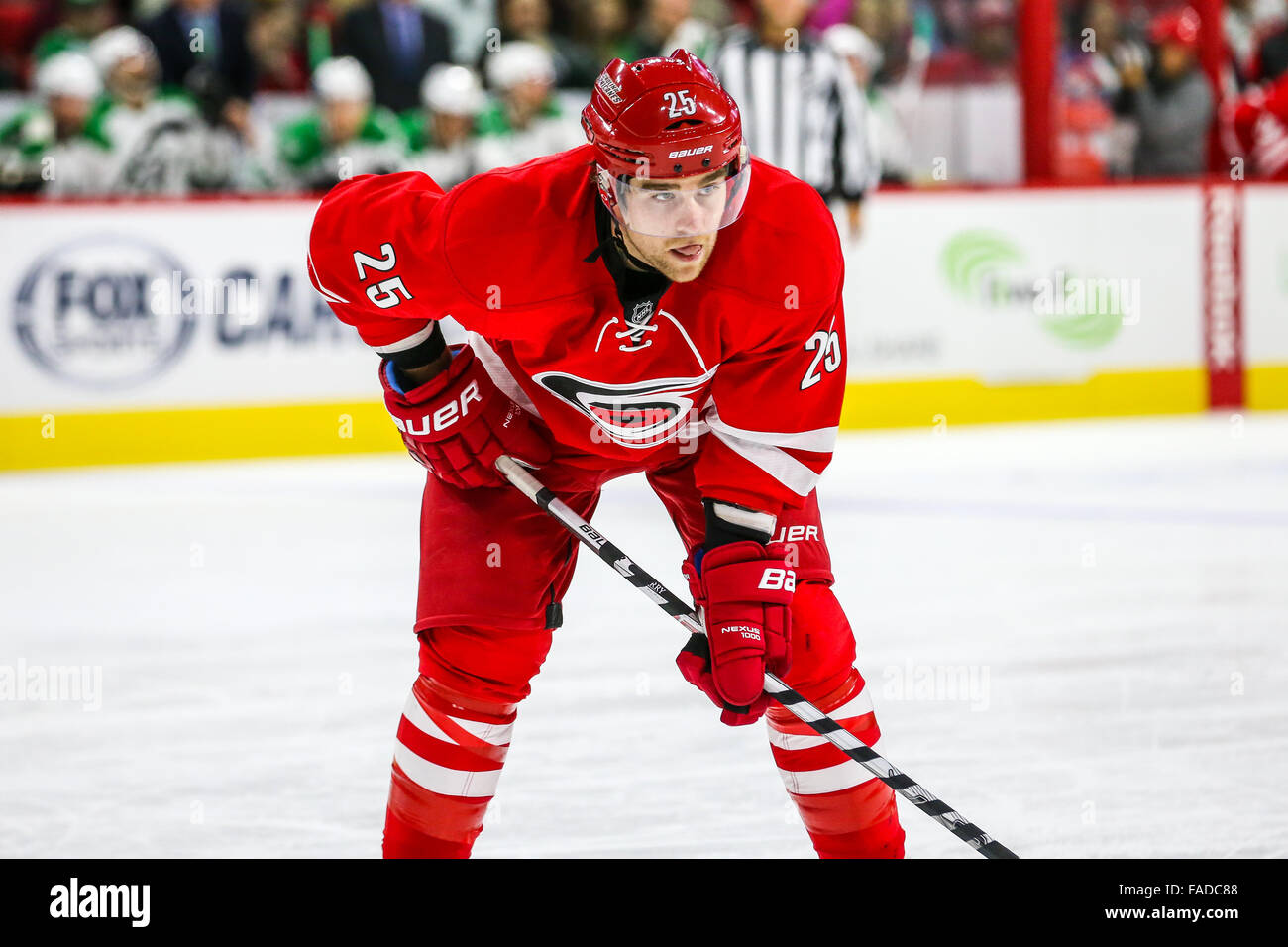 Carolina Hurricanes left wing Chris Terry (25) during the NHL game ...