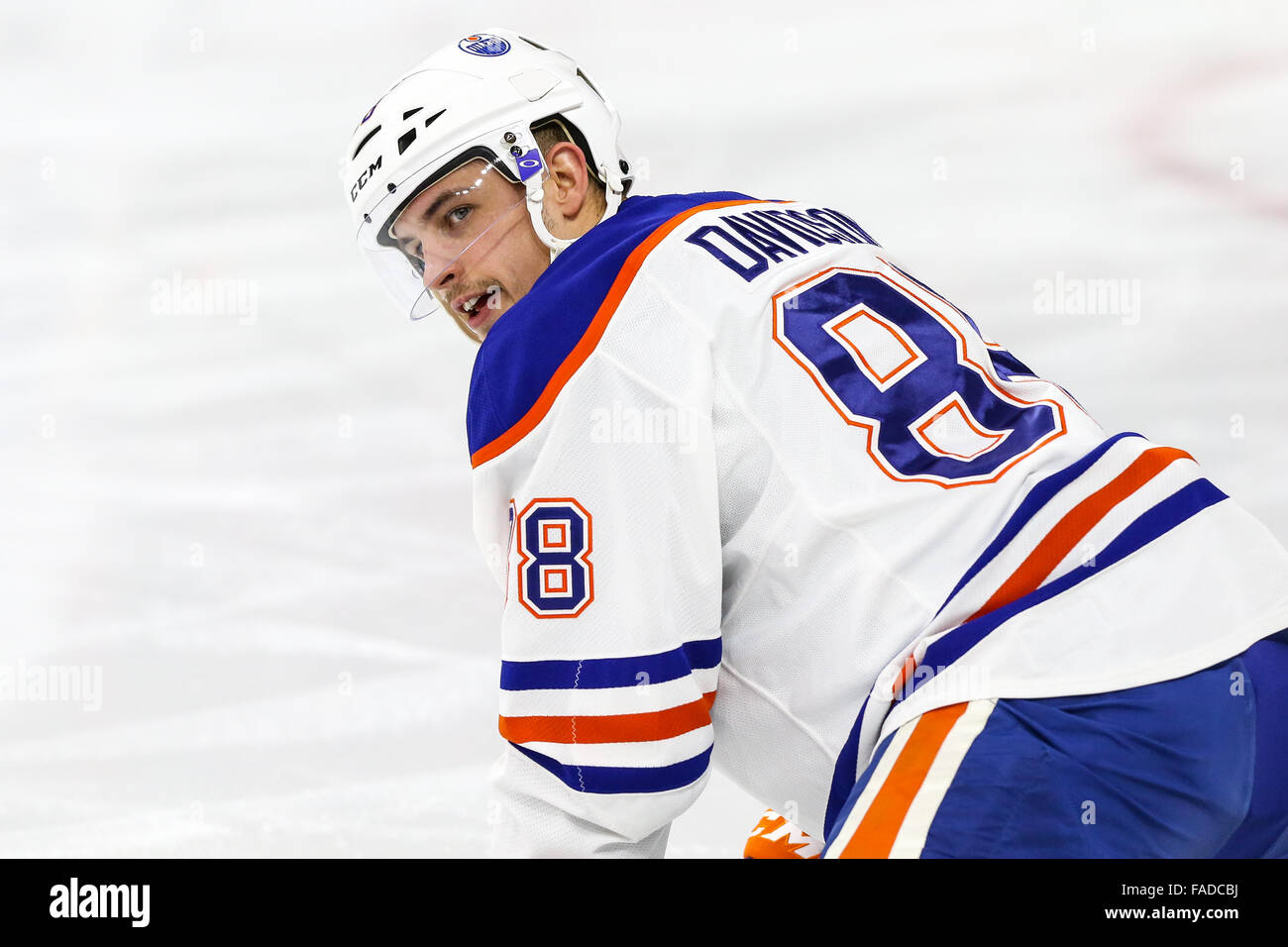 Edmonton Oilers defenseman Brandon Davidson (88) during the NHL game ...