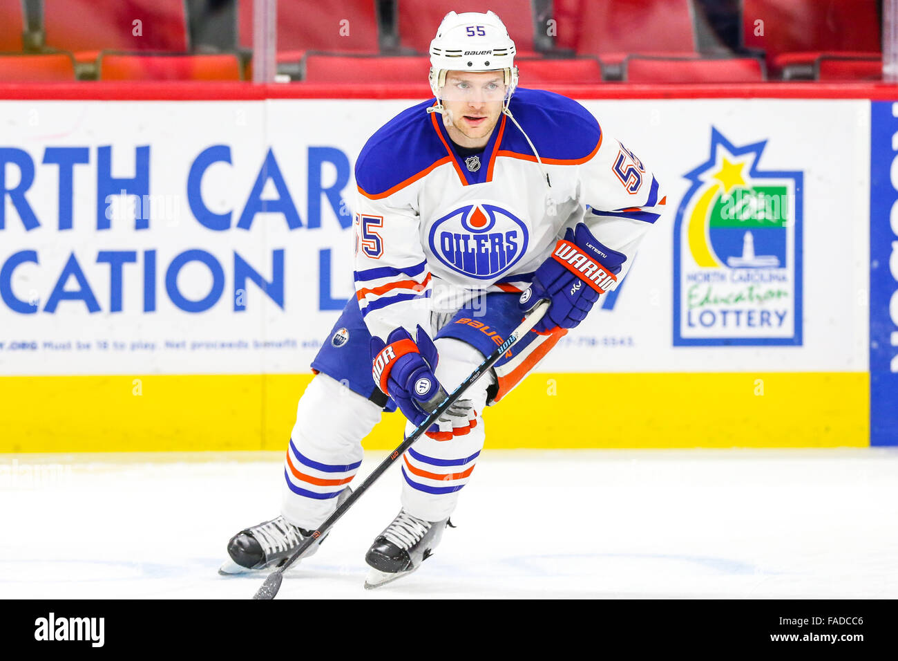 Edmonton Oilers center Mark Letestu (55) during the NHL game between ...