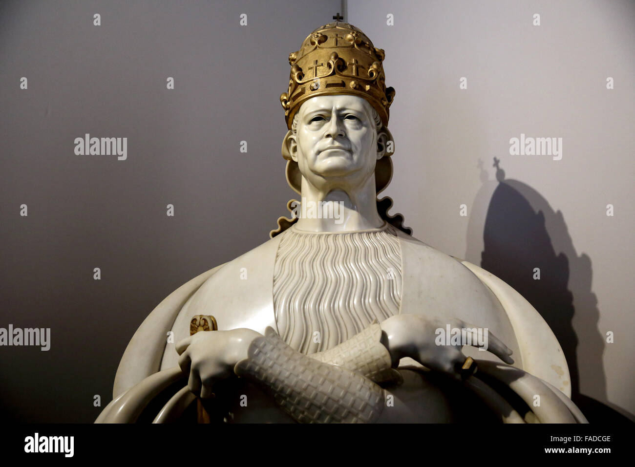 Bust of Pope Pio XI by Adolfo Wildt in the Vatican Museum Stock Photo ...
