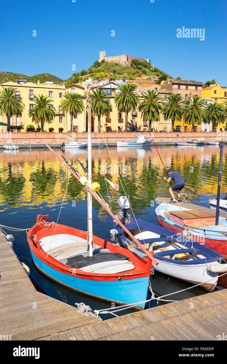 Bosa Old Town, Sardegna (Sardinia Island), Italy Stock Photo - Alamy