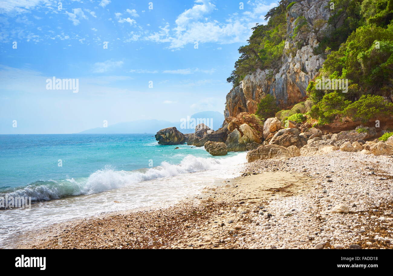 Sardinia Island - Cala Fuili Beach, Orosei Gulf National Park, Italy ...