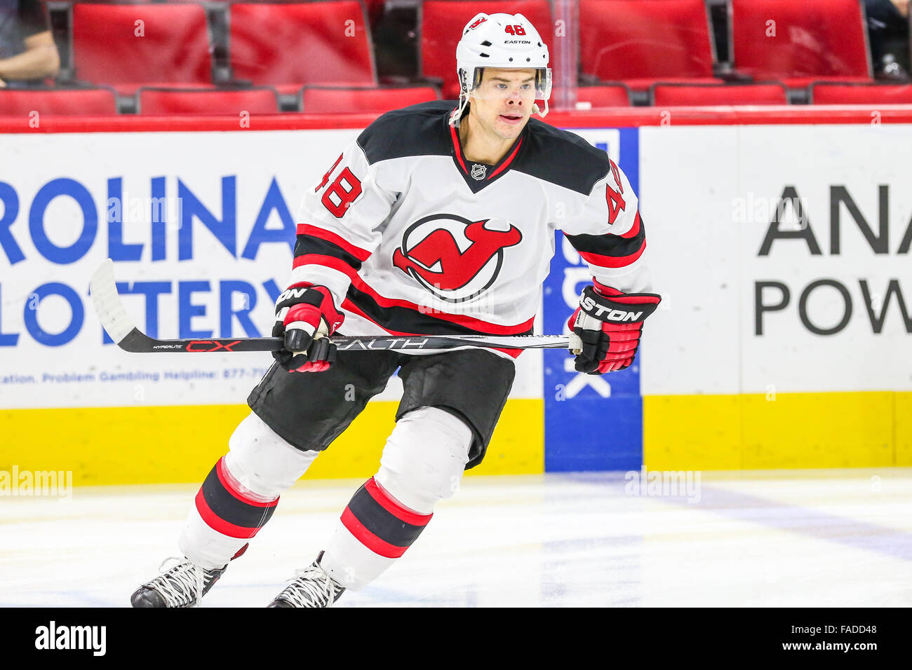 New Jersey Devils center Tyler Kennedy (48) during the NHL game between ...