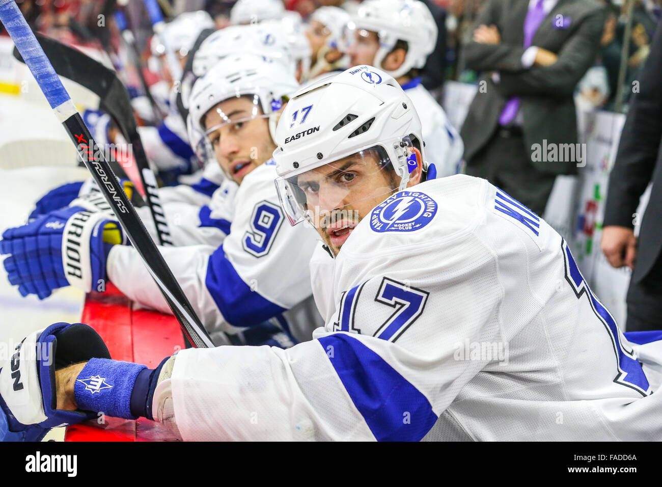 Tampa Bay Lightning center Alex Killorn (17) during the NHL game ...