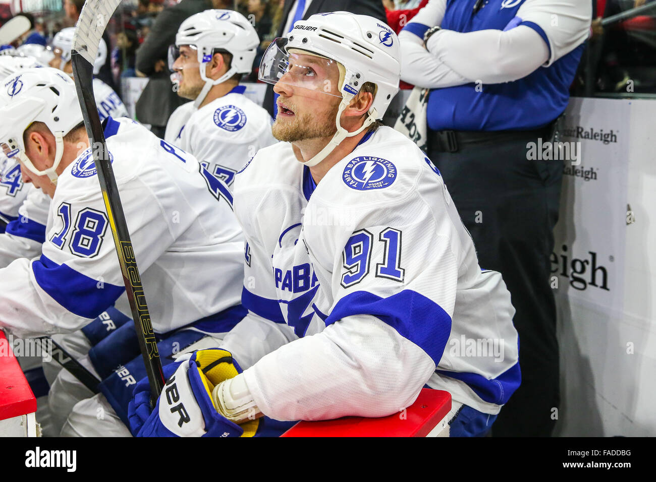 Tampa Bay Lightning center Steven Stamkos (91) during the NHL game ...