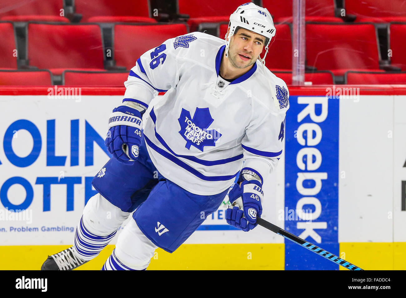 Toronto Maple Leafs defenseman Roman Polak (46) during the NHL game ...