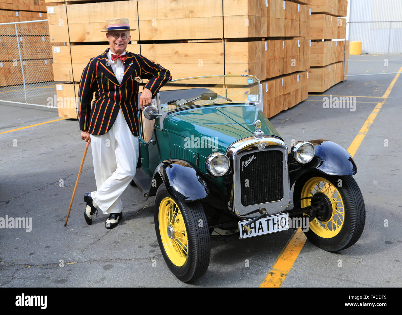 Vintage car club displaying their beautiful automobiles near a cruise ...