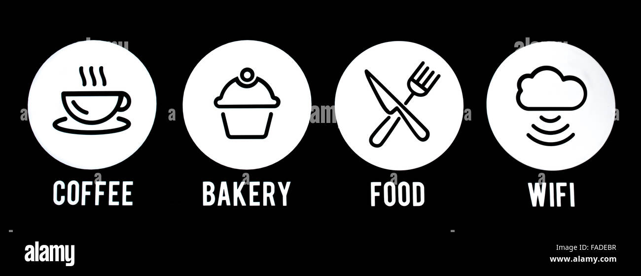 Cafe bar logo hi-res stock photography and images - Alamy