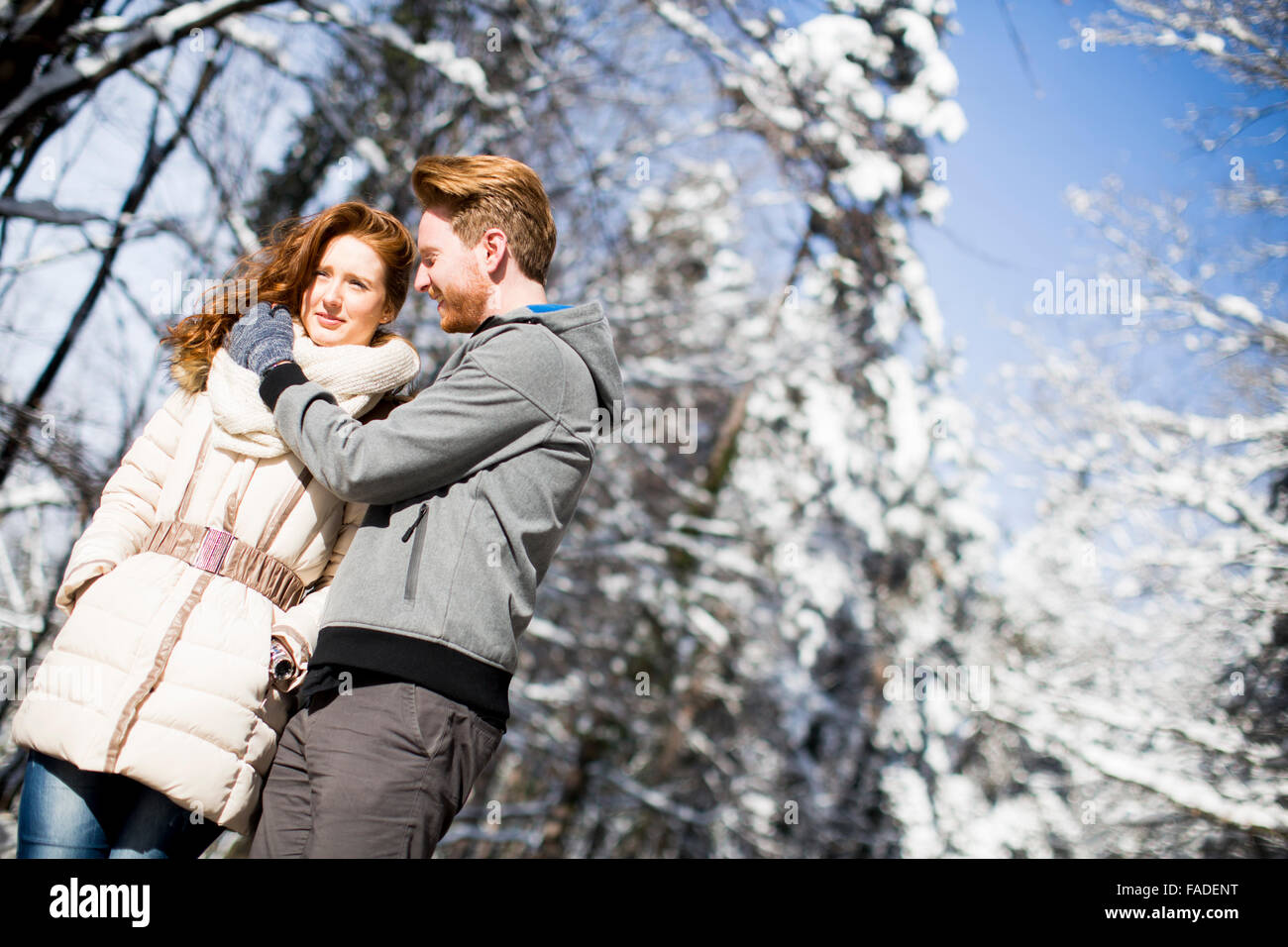 Couple forest romantic hi-res stock photography and images - Alamy