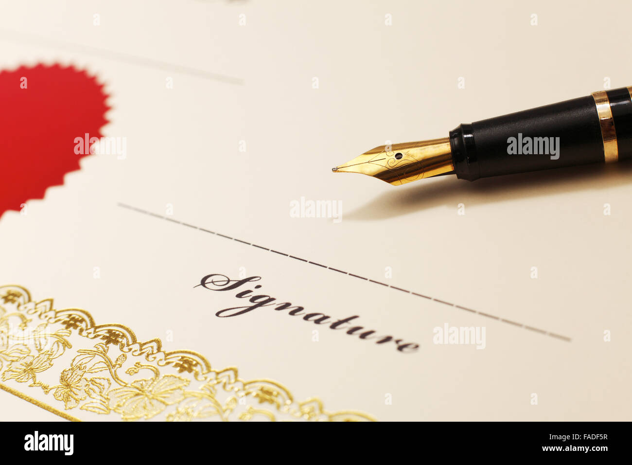 Award pen up close hi-res stock photography and images - Alamy