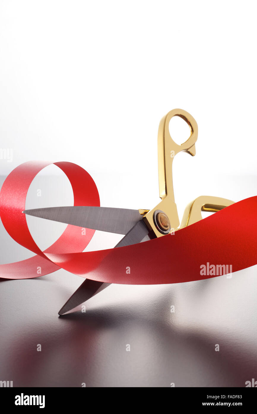 Red Tape is going to be cut by a pair of sissors for an Opening Stock ...