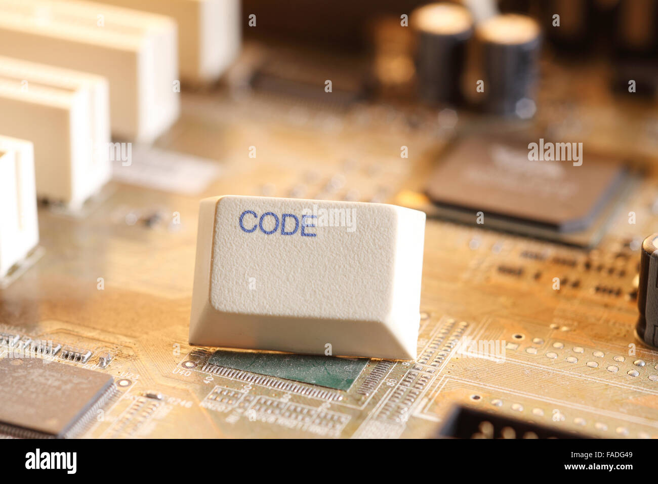 close up of computer key with word code Stock Photo - Alamy