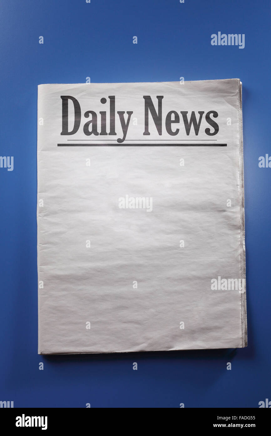 Blank newspaper white background hi-res stock photography and images ...