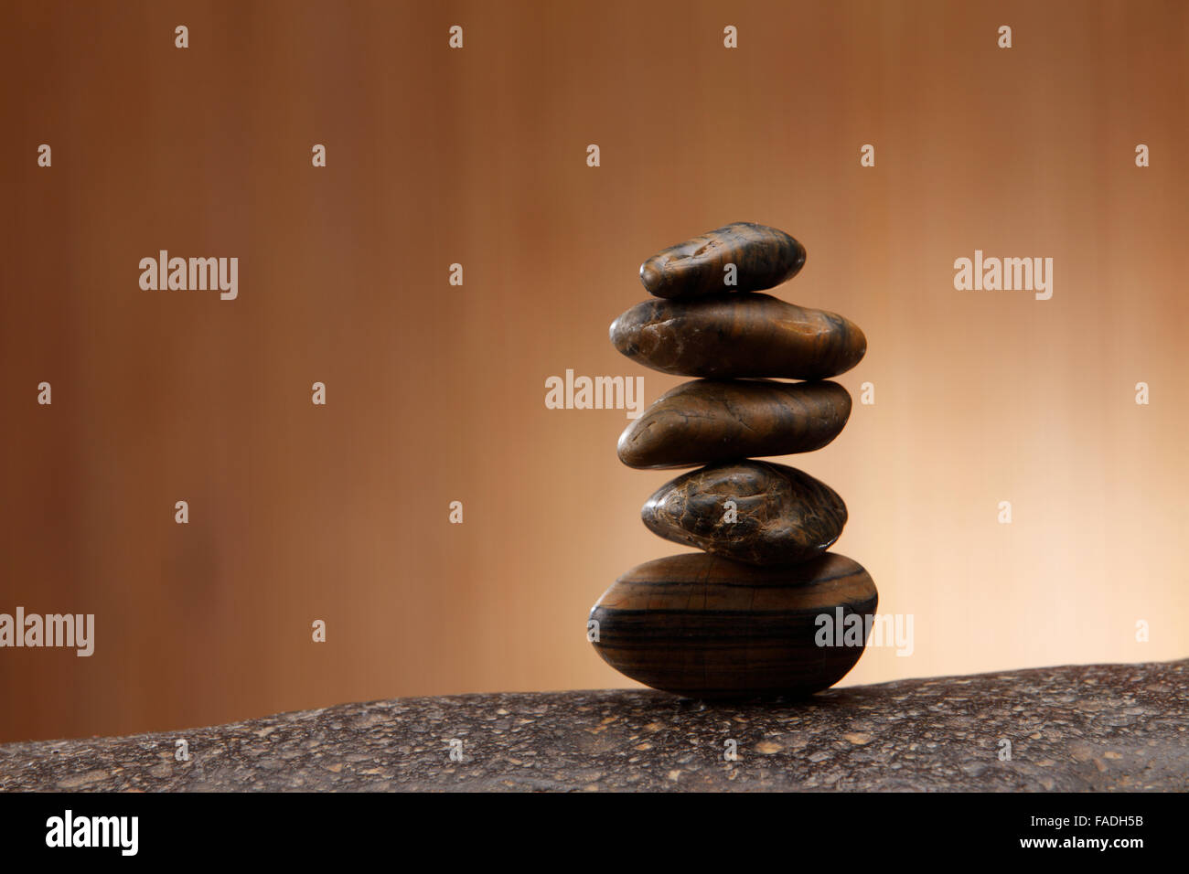 A stack of well balanced stones Stock Photo - Alamy
