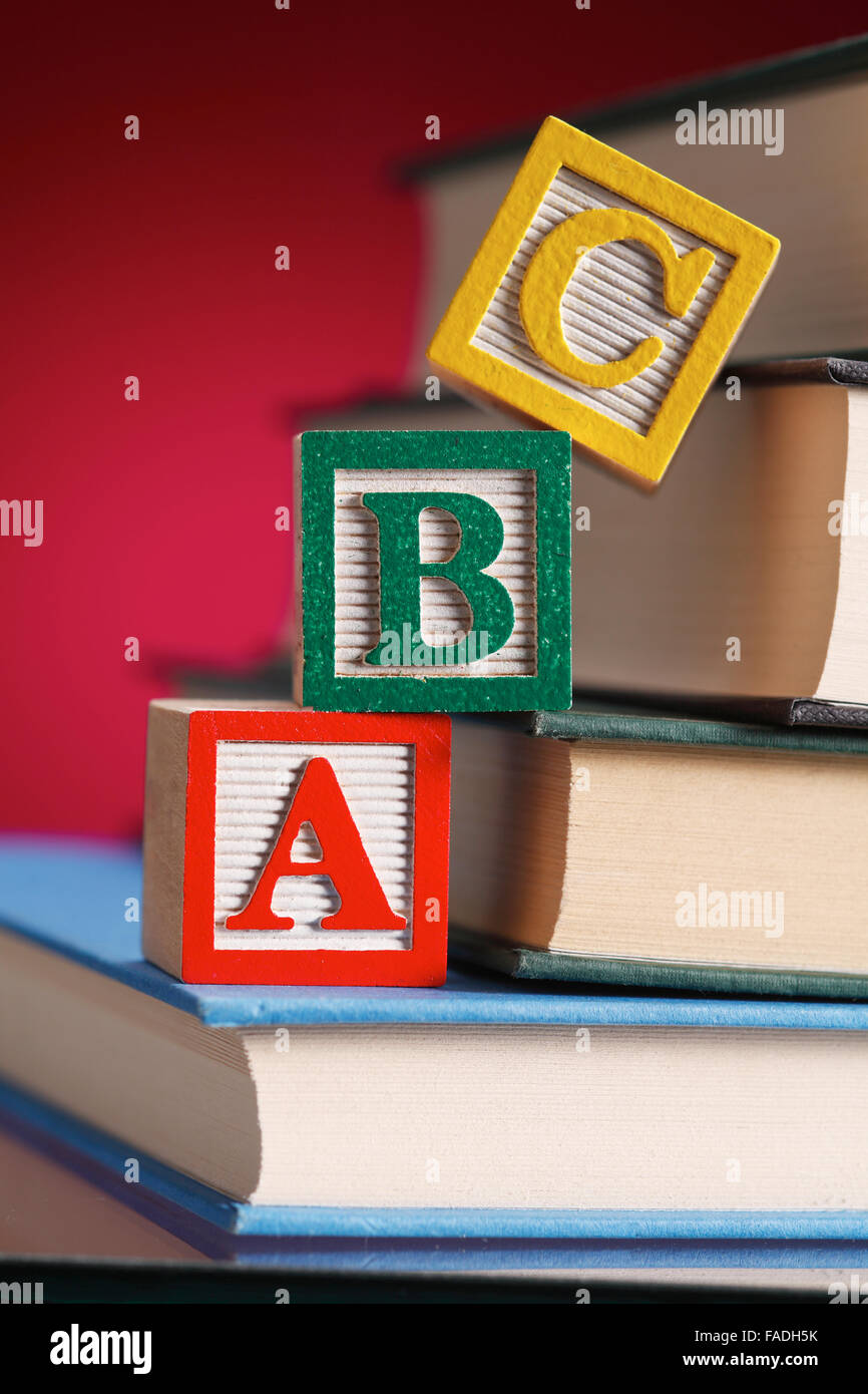 Block a b c toy hi-res stock photography and images - Alamy
