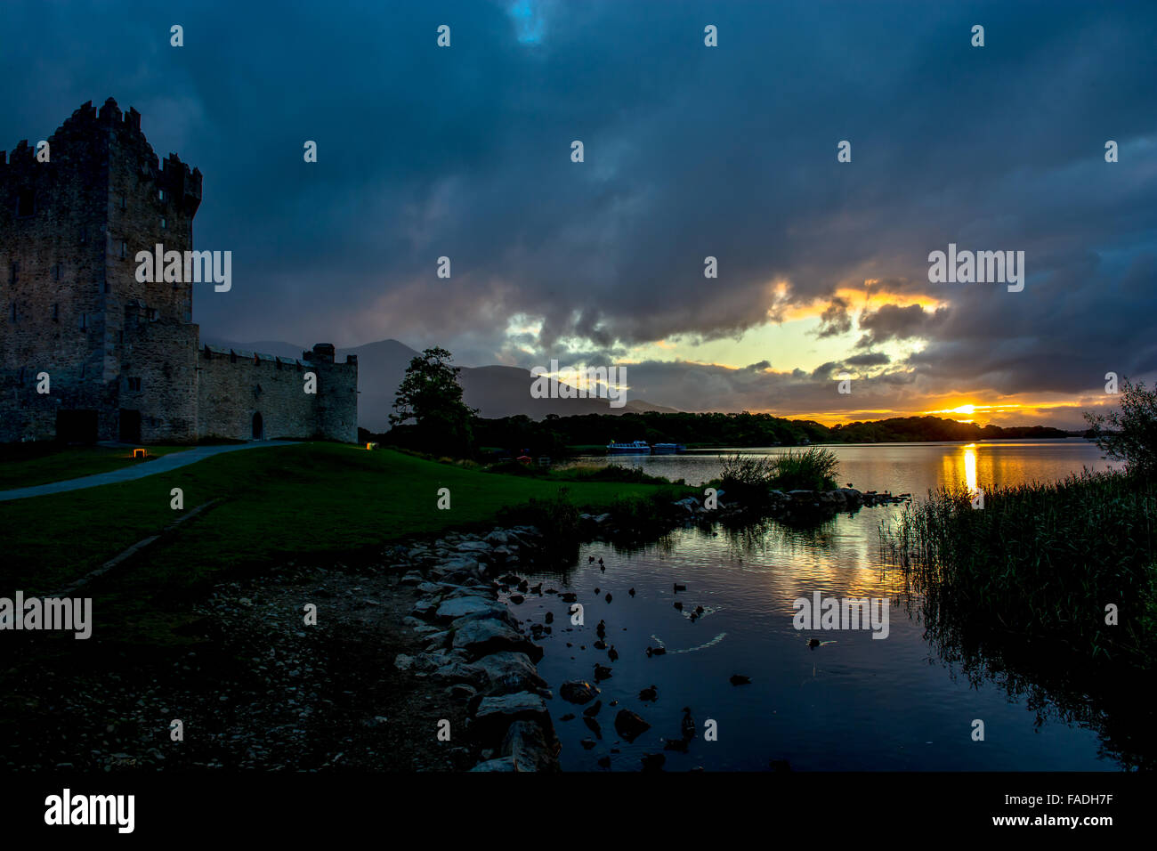 Ross Castle at Lough Leane in Ireland Stock Photo - Alamy