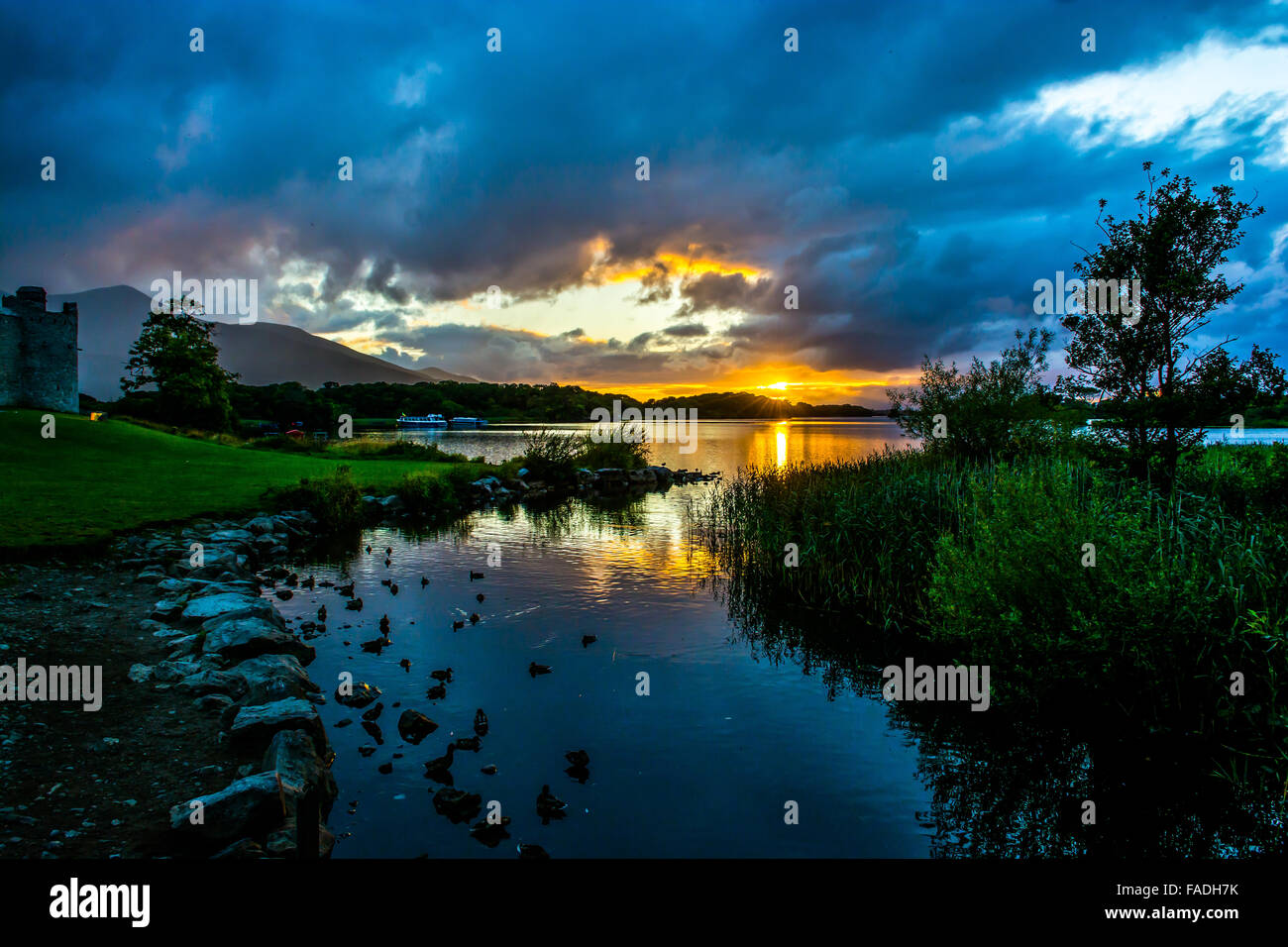 Ross Castle at Lough Leane in Ireland Stock Photo - Alamy