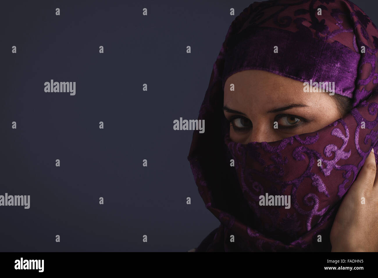 asian Beautiful arabic woman with traditional burqa veil Stock Photo ...