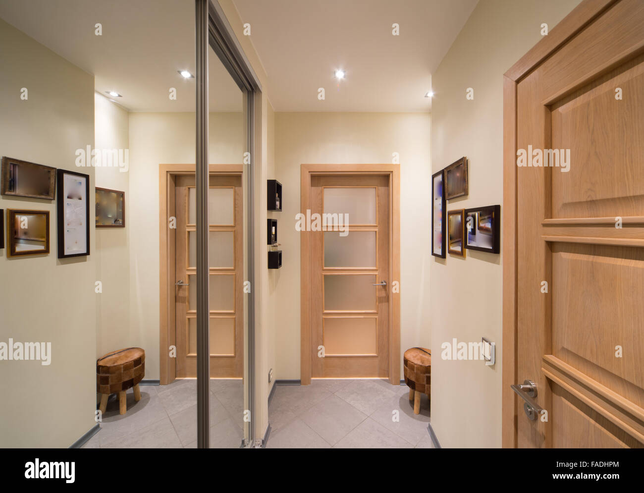 Modern Interior of a hall in the private house Stock Photo - Alamy