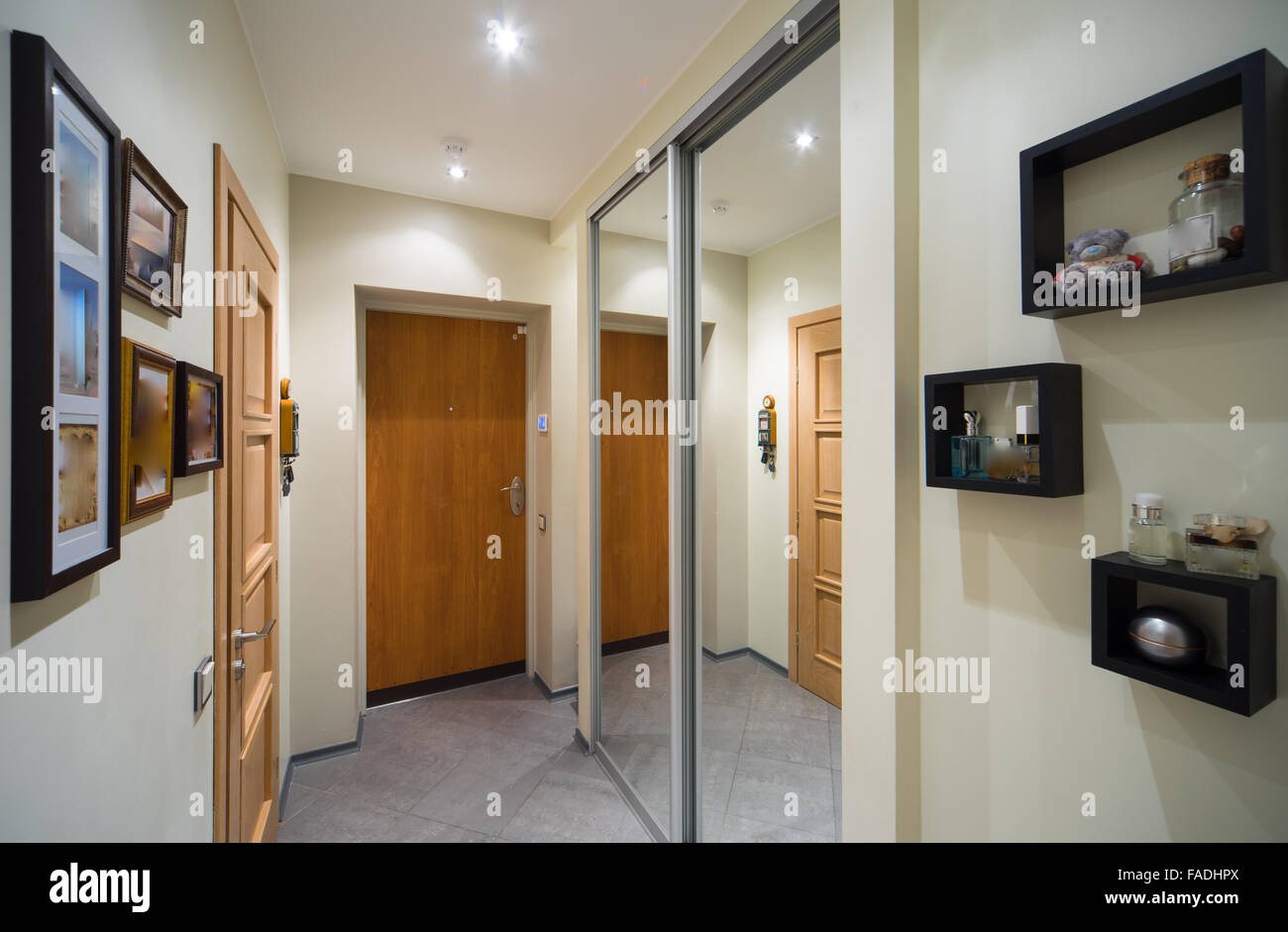 Modern Interior of a hall in the private house Stock Photo - Alamy