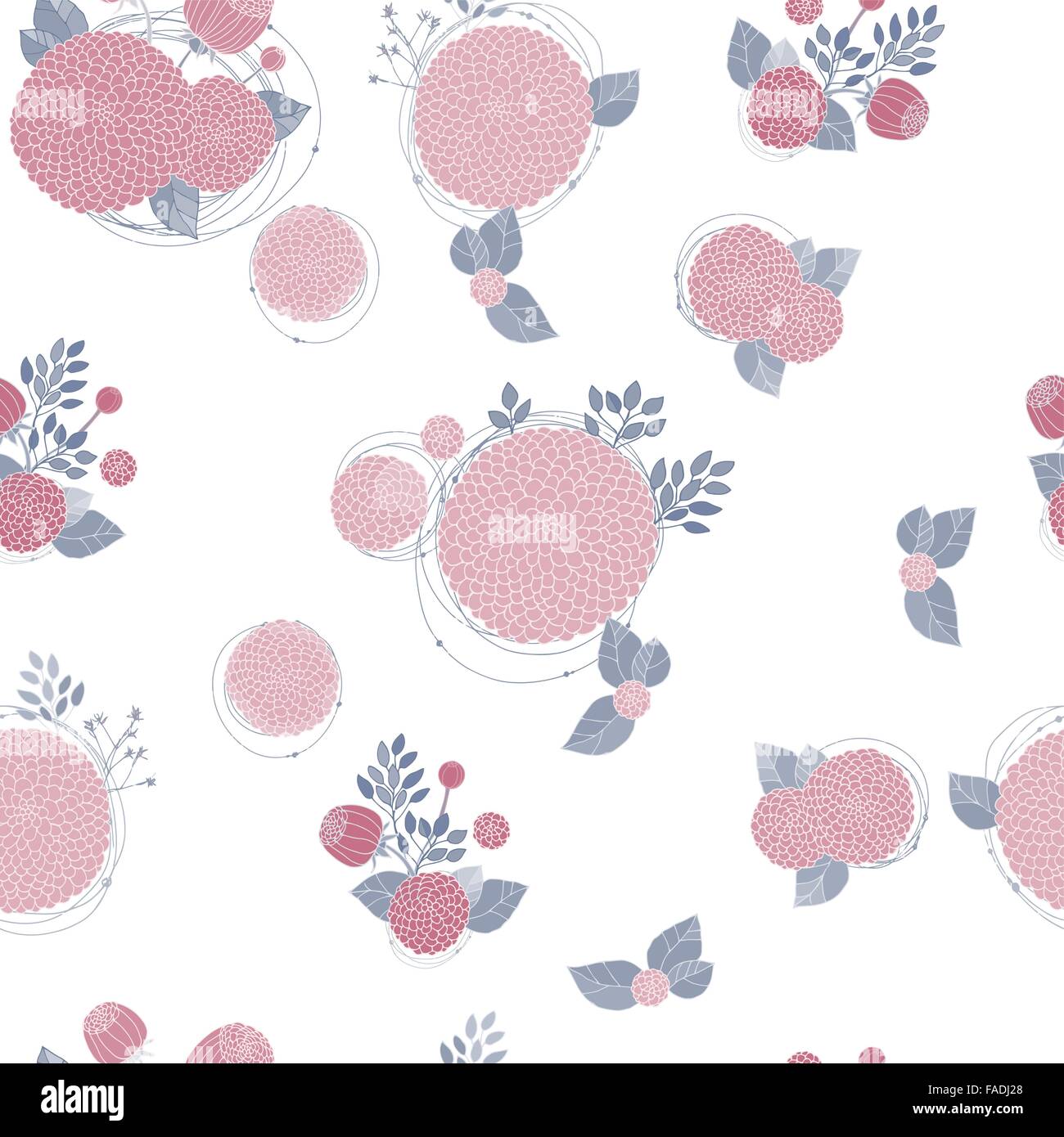 Seamless texture with asters Stock Vector Image & Art - Alamy