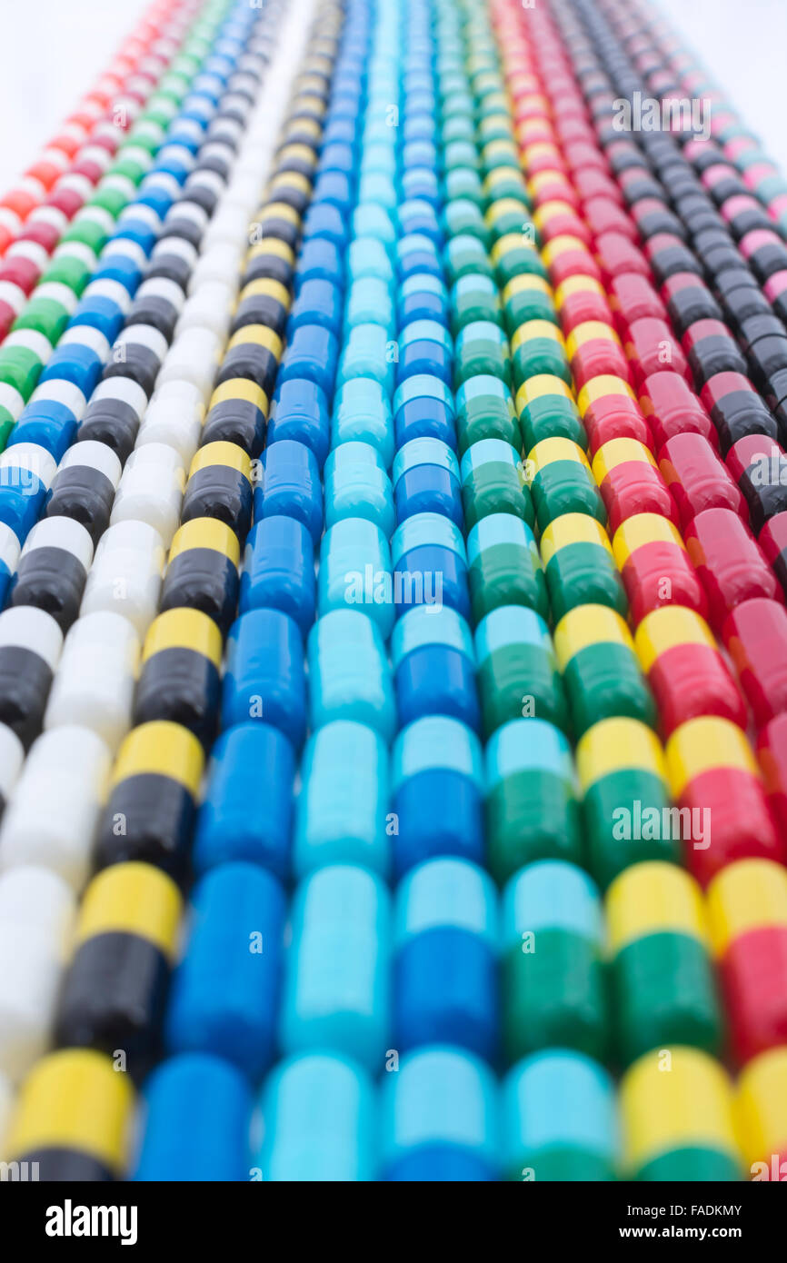 Close-up pills - capsules made of gelatin. Metaphor consumer choice ...