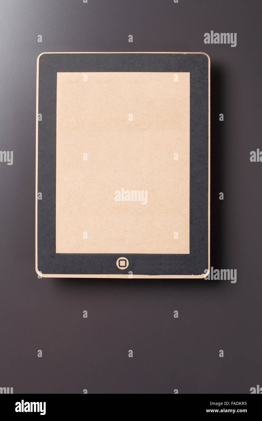 dummy tablet PC on the gray background Stock Photo - Alamy