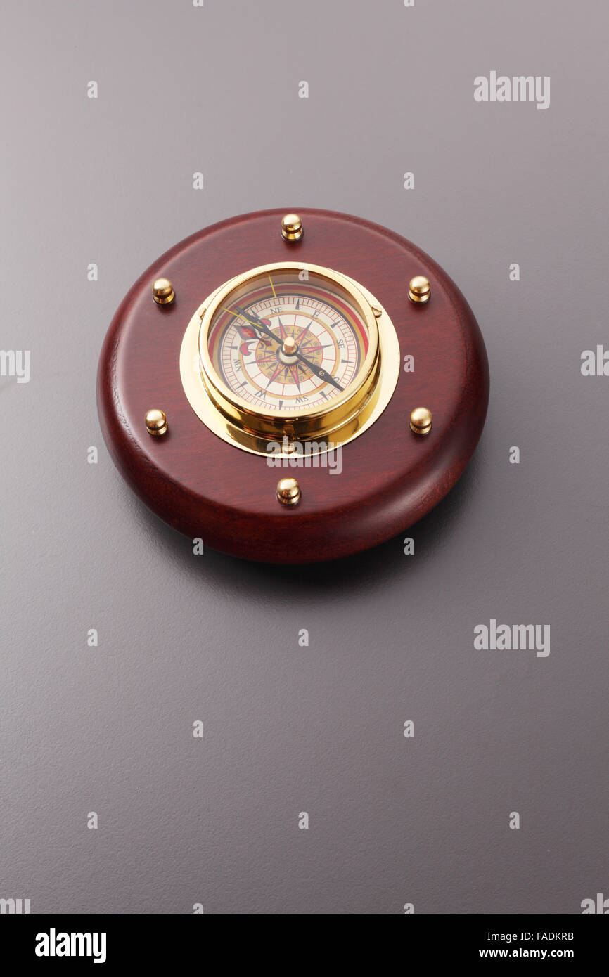 antique compass with copy space Stock Photo - Alamy