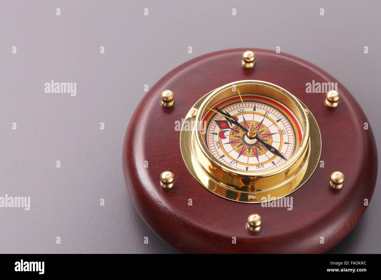 antique compass with copy space Stock Photo - Alamy