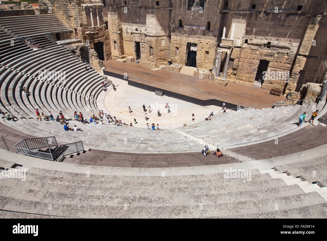 Roman amphitheatre orange hi-res stock photography and images - Alamy