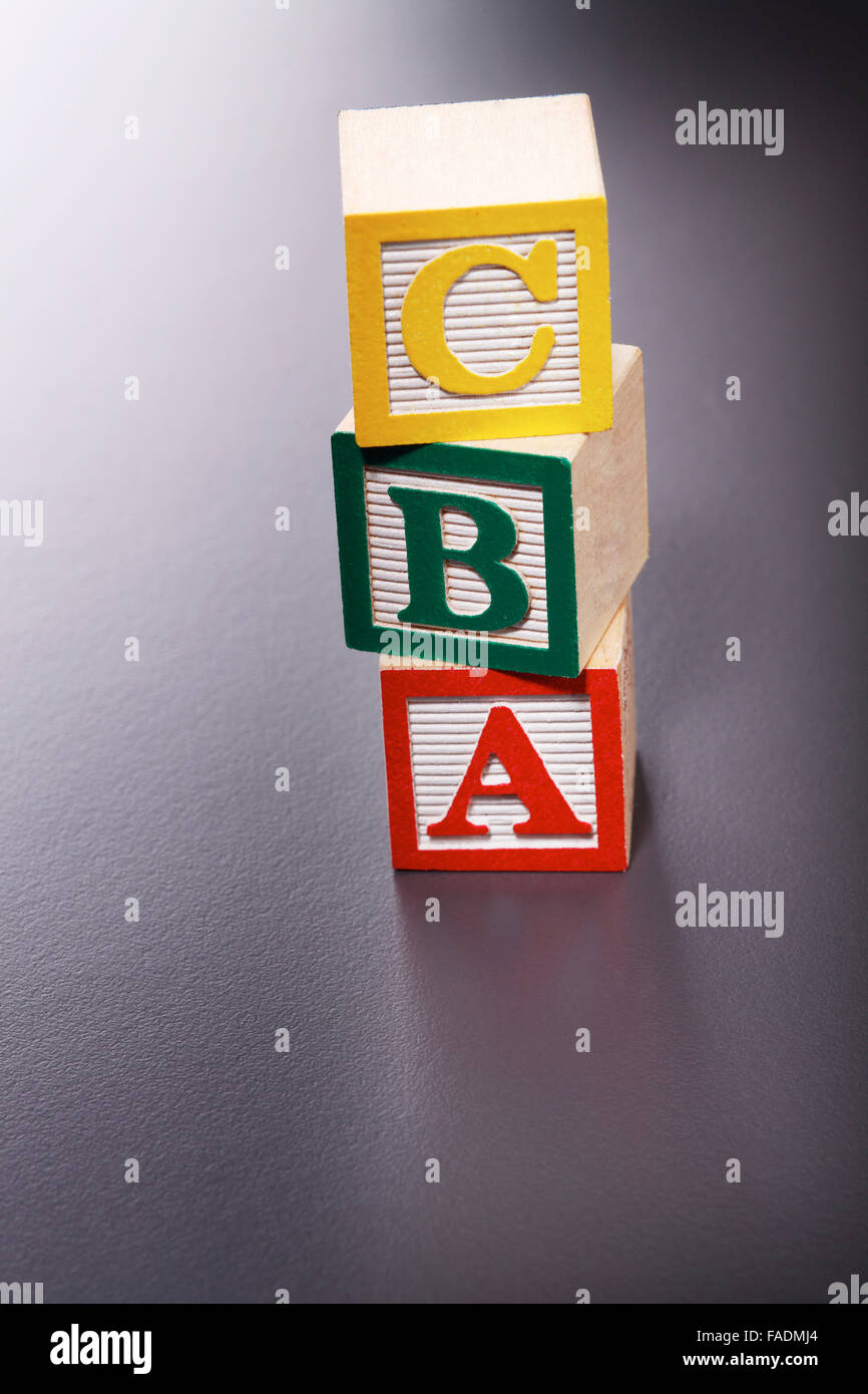 Alphabet building blocks hi-res stock photography and images - Alamy