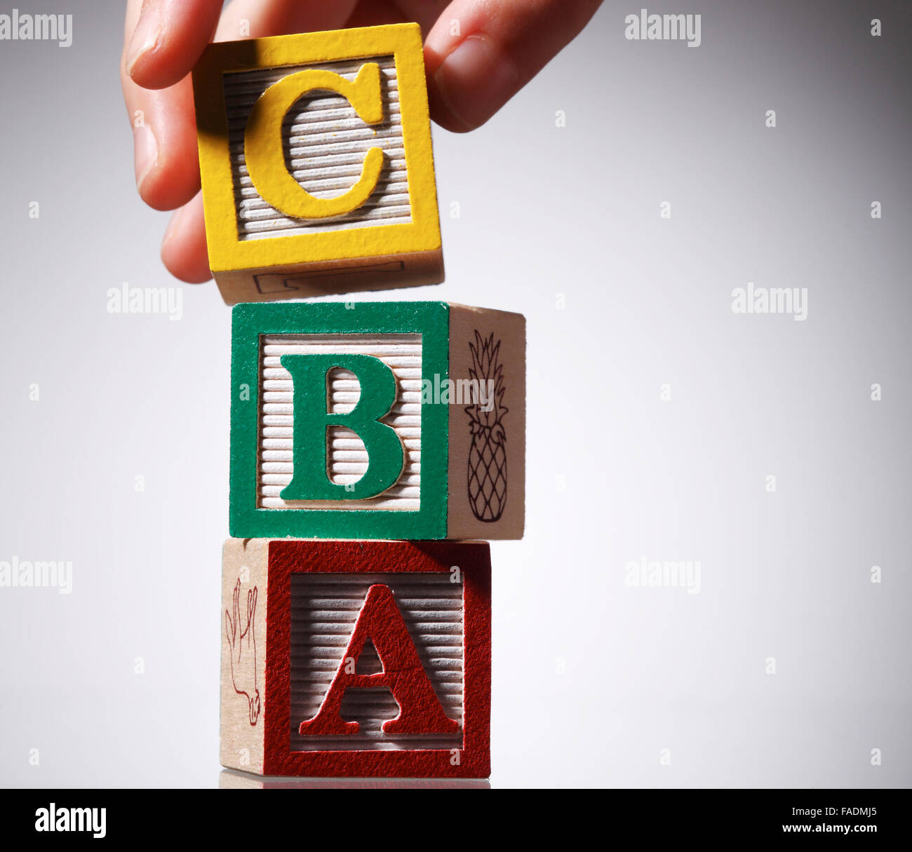 Abc blocks hi-res stock photography and images - Alamy