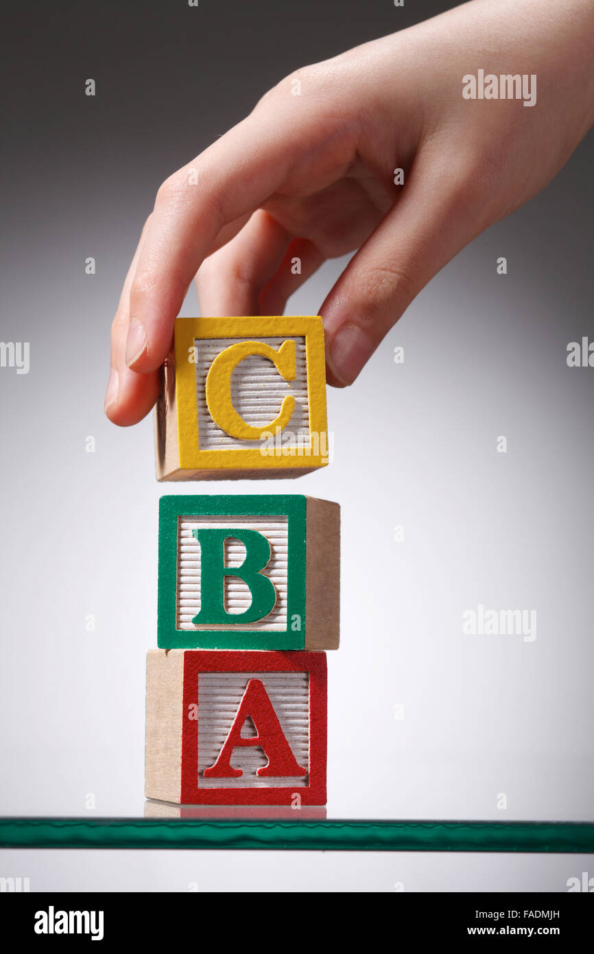 Abc blocks hi-res stock photography and images - Alamy