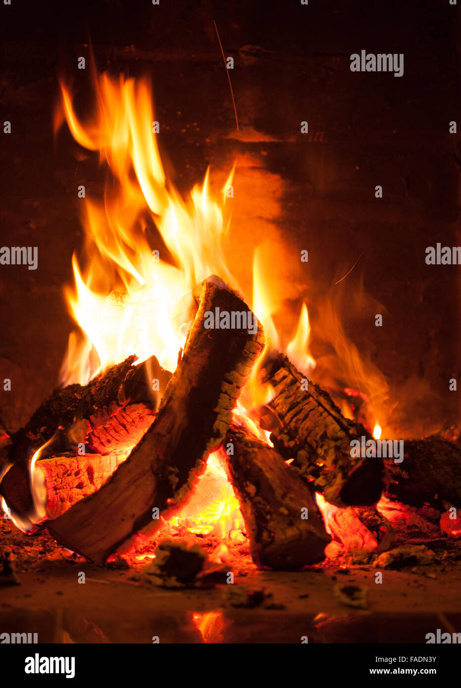 The burning fire Stock Photo - Alamy