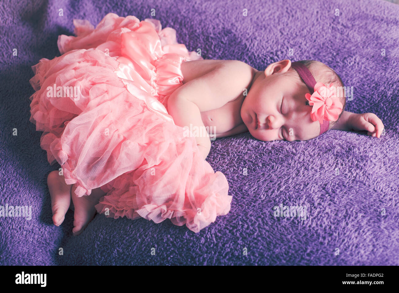 The newborn girl Stock Photo - Alamy