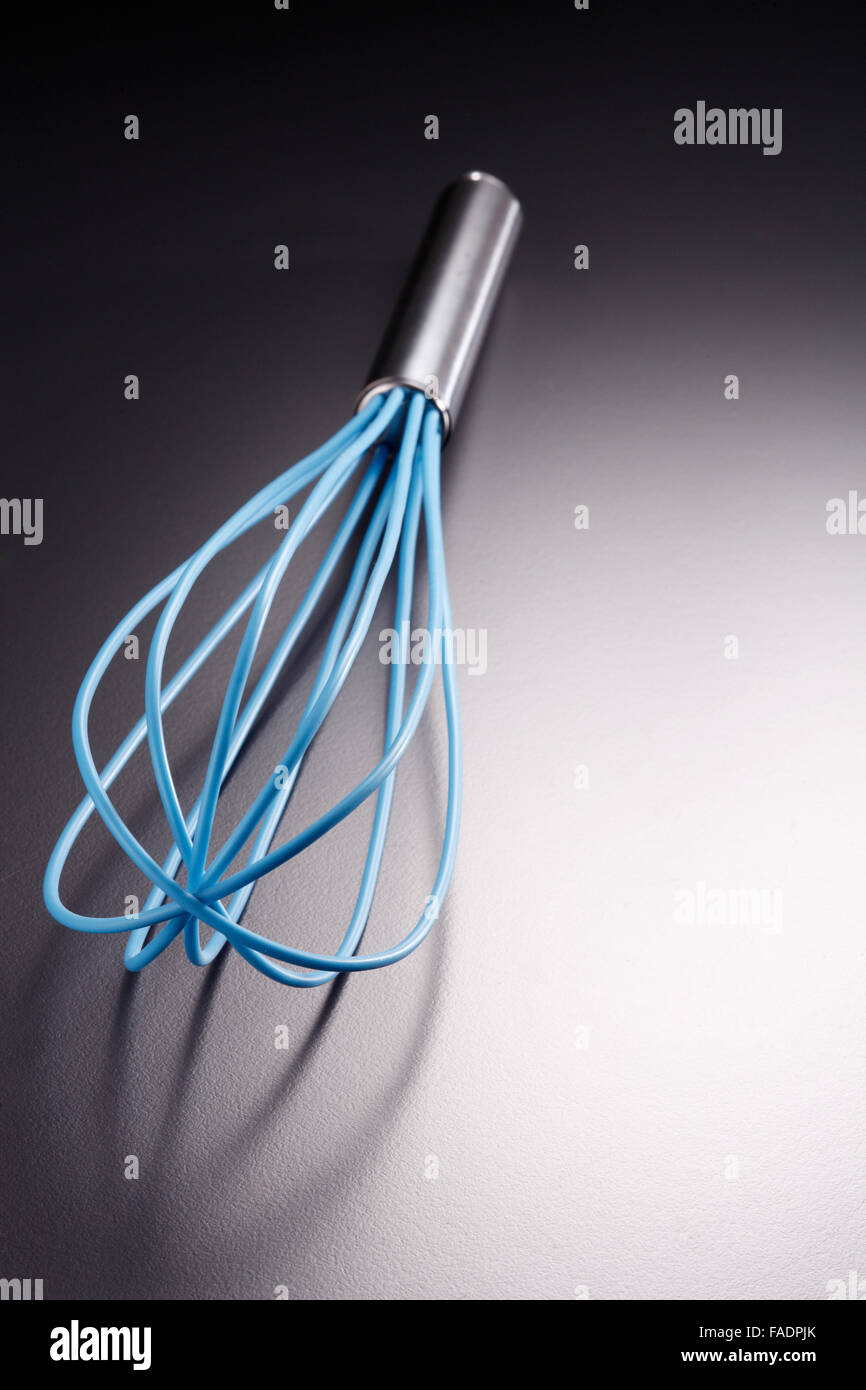 Close up of the blue whisk Stock Photo - Alamy