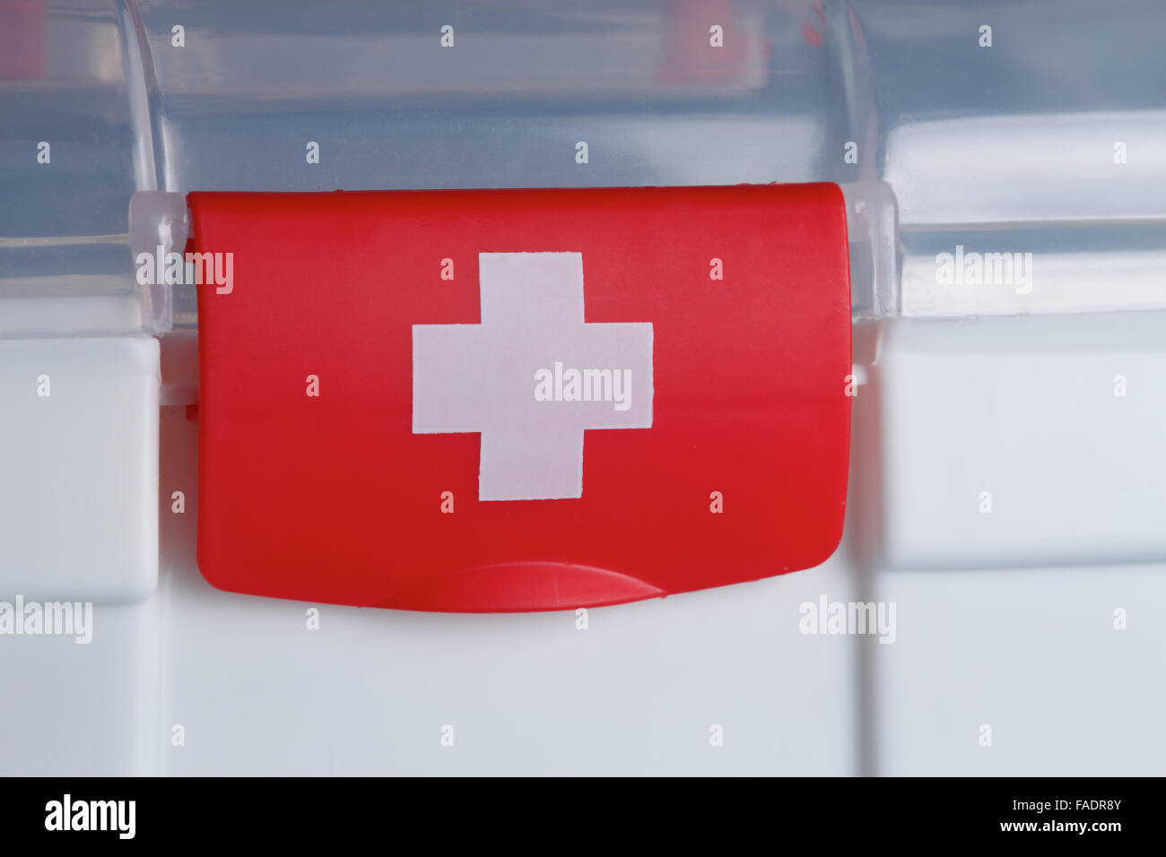 first aid pack on Blue background Stock Photo - Alamy