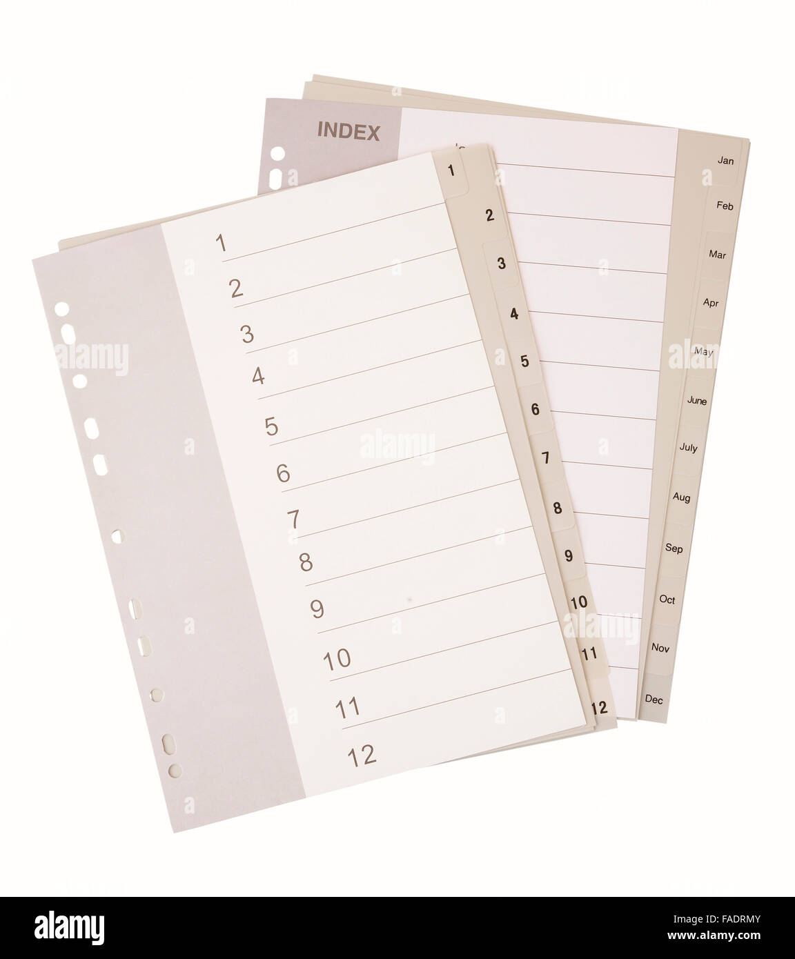 stock image of the stationery document file on white background Stock ...