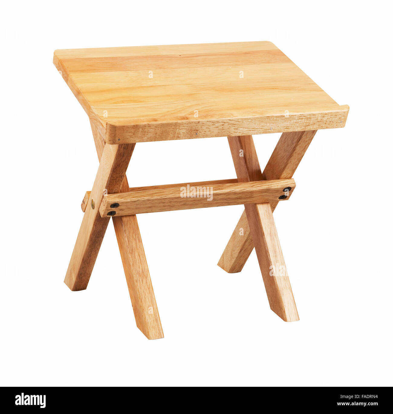 the wooden stool for book Stock Photo - Alamy