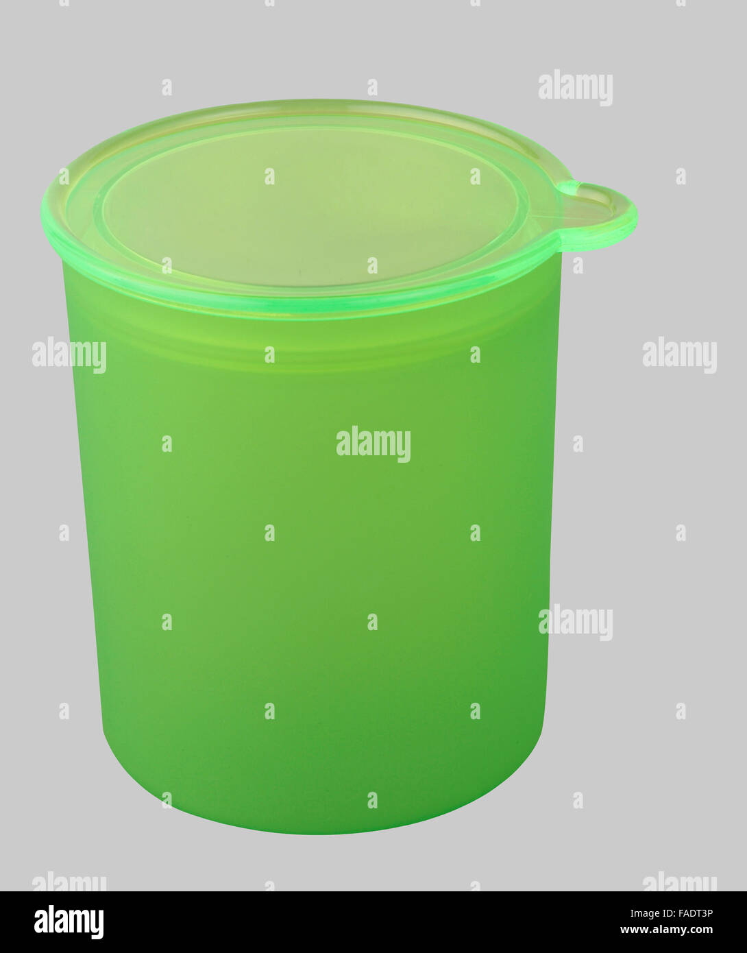 green color container with lid Stock Photo - Alamy