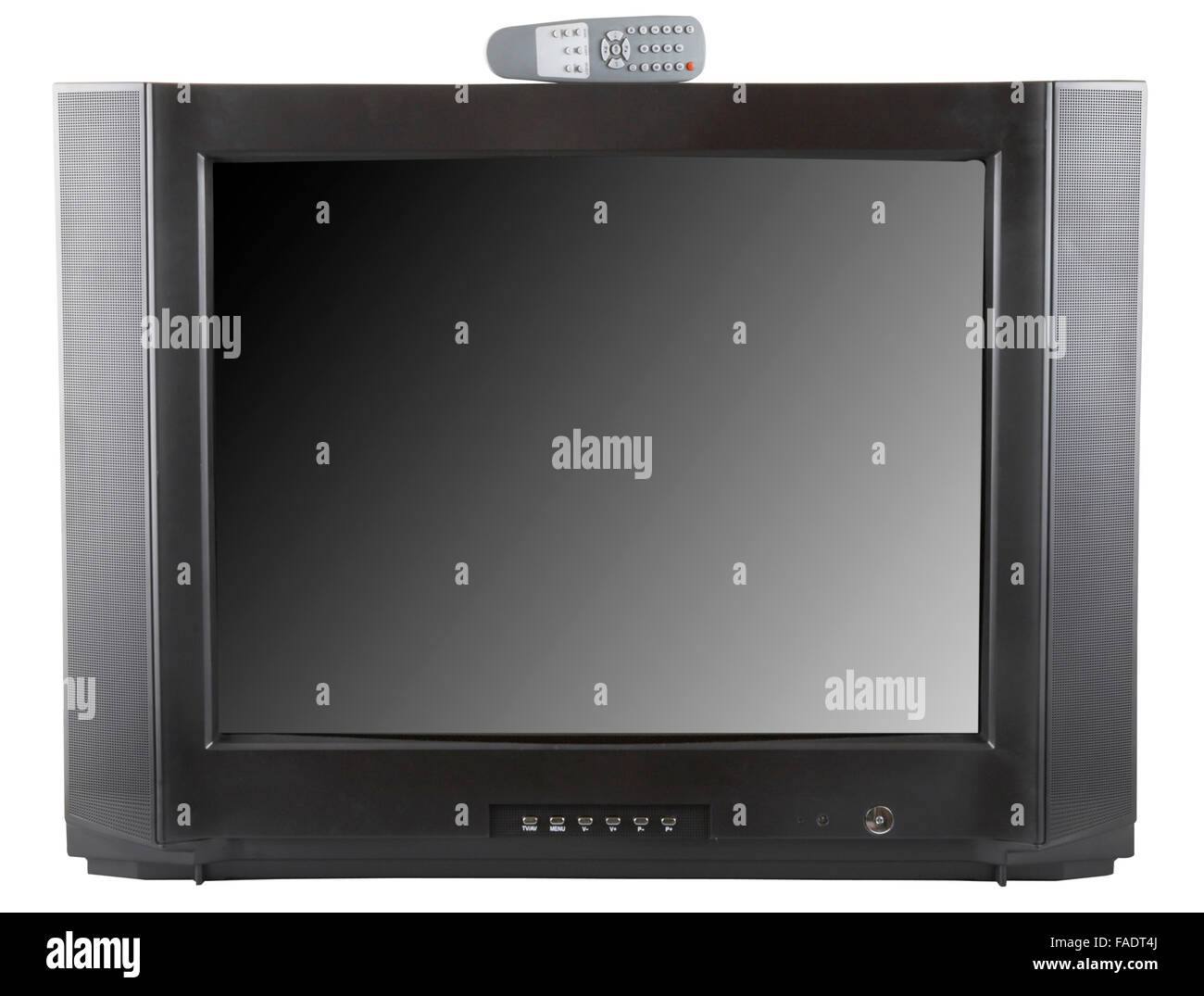 Tube televisin with clipping path Stock Photo - Alamy