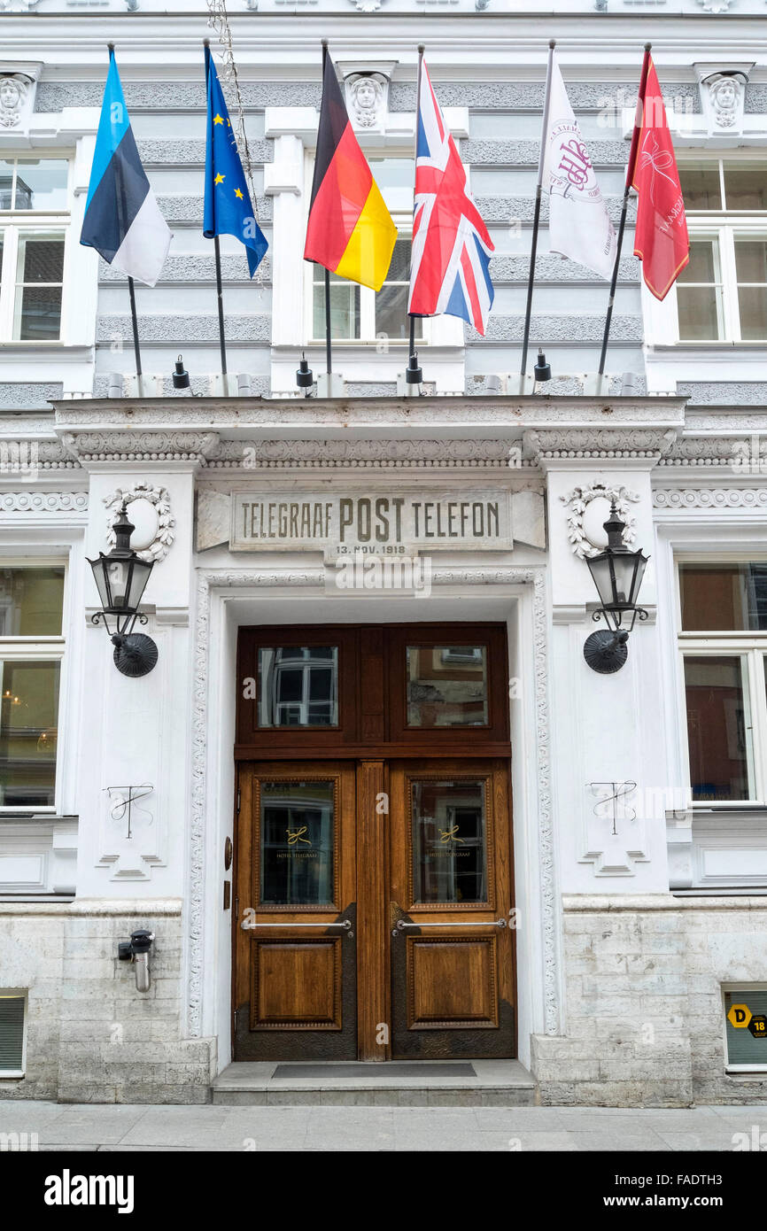 Post Office entrance Tallinn Estonia Stock Photo - Alamy