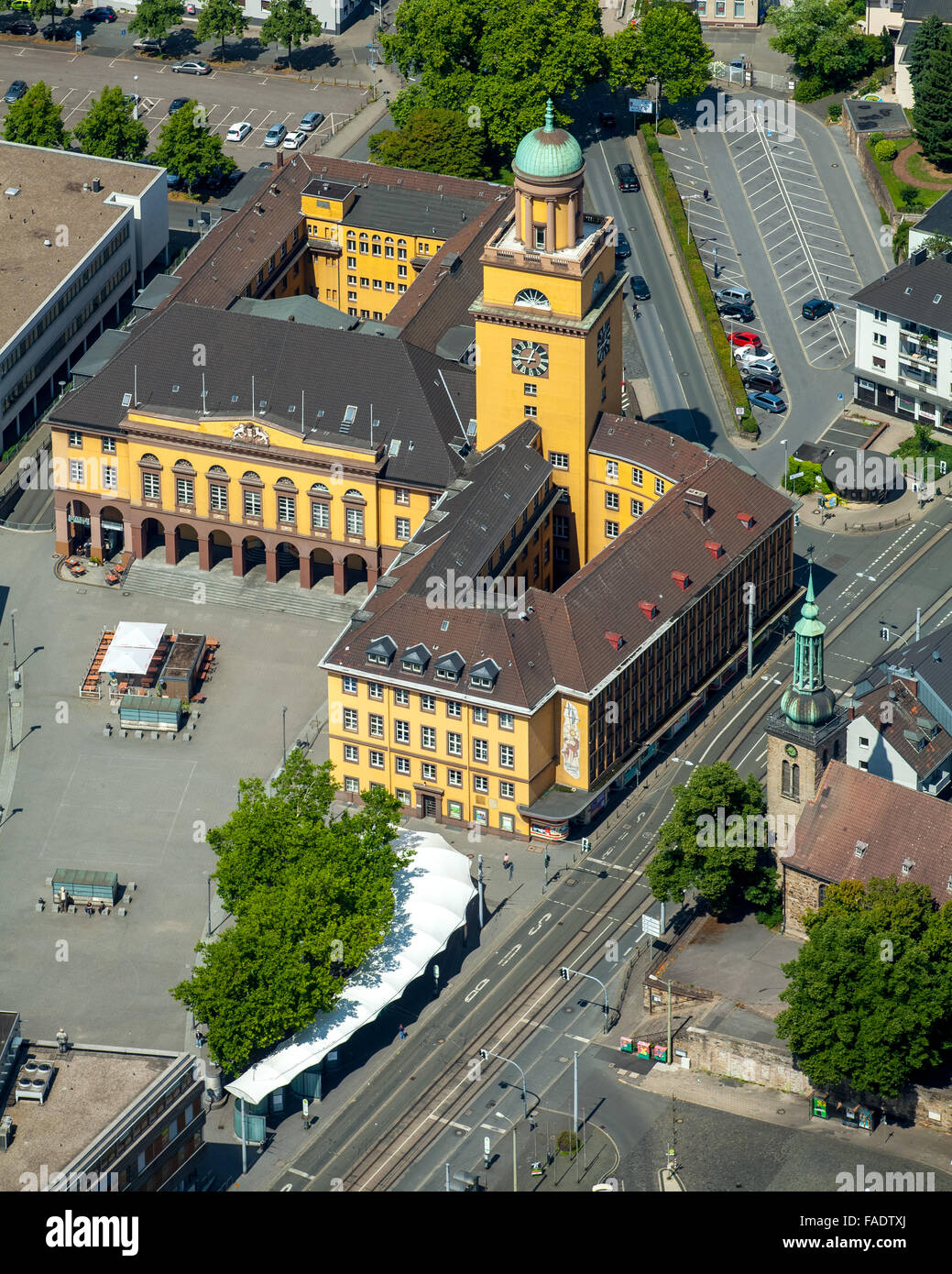 Witten overview with town hall hi-res stock photography and images - Alamy