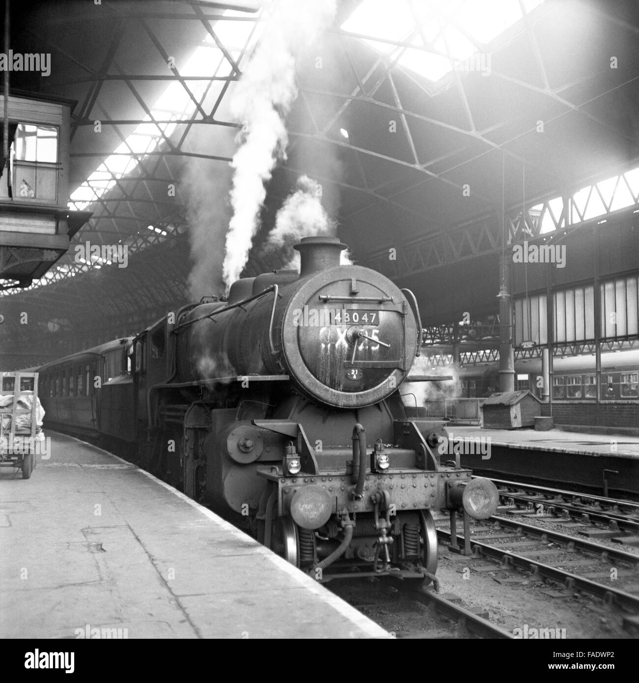 original british rail steam loco number 43047 at birmingham new street ...
