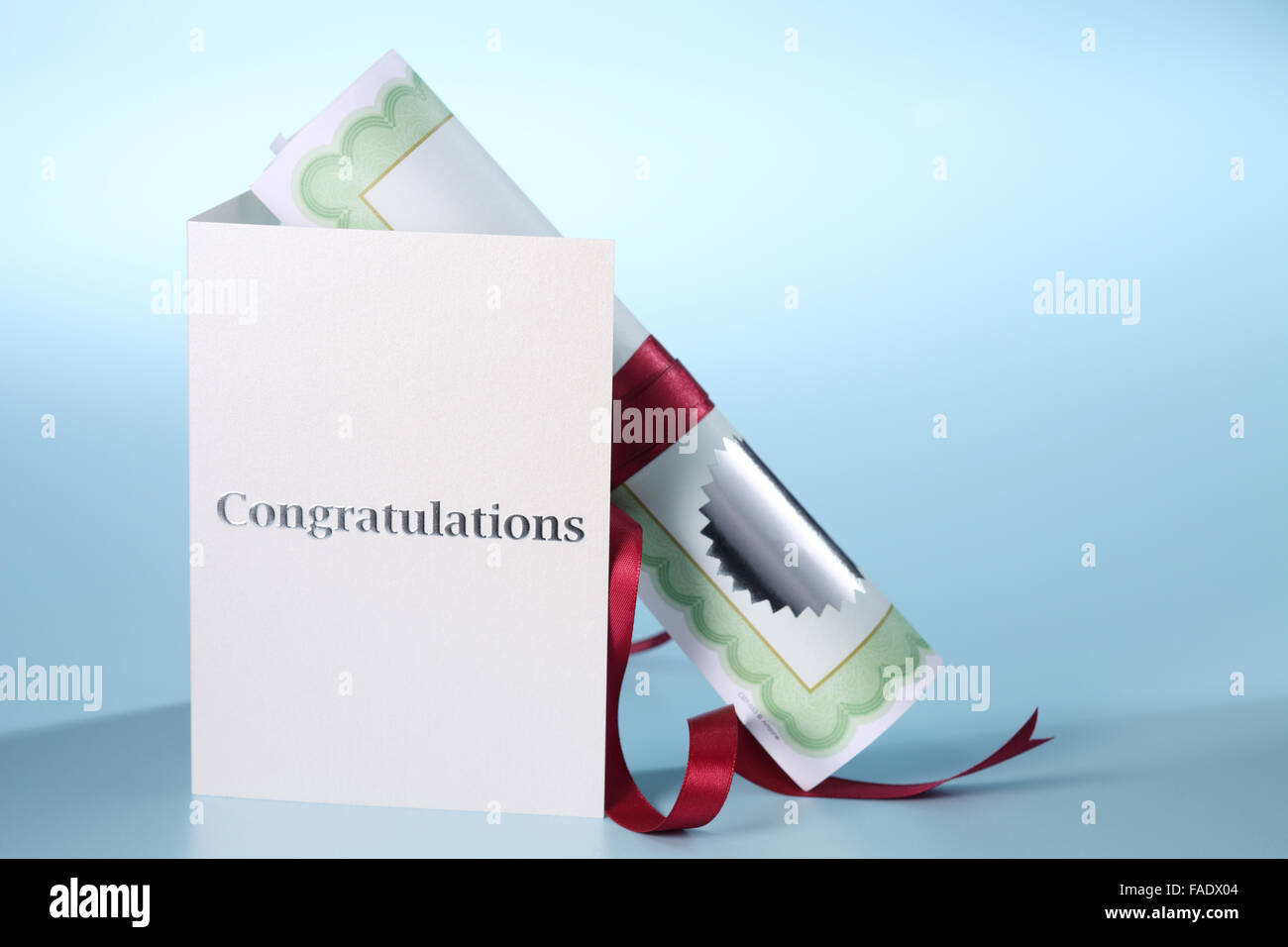 close up of the card with text Congratulations Stock Photo - Alamy
