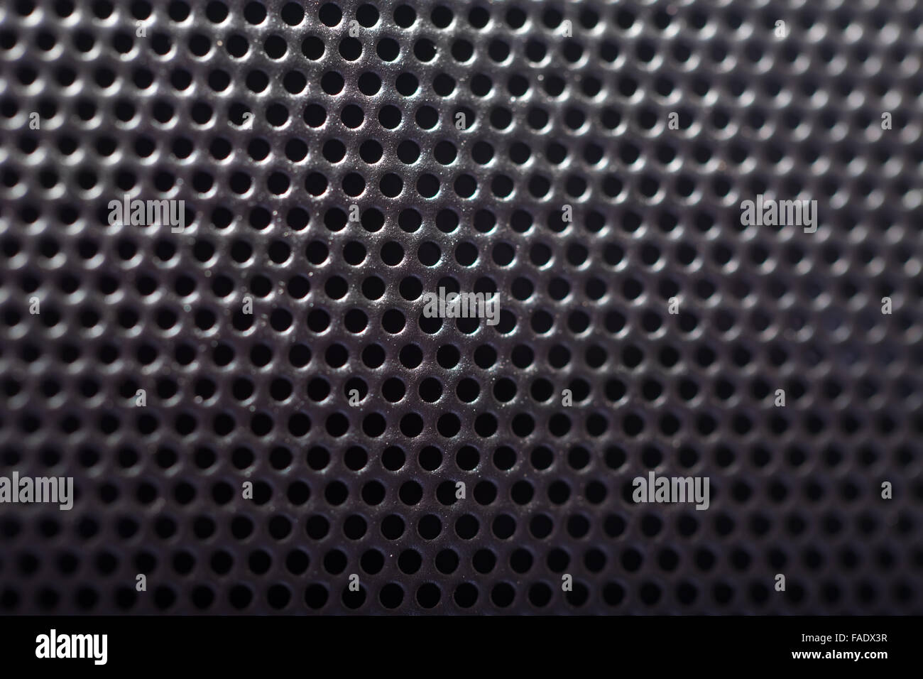 metal hole background (Closeup of speaker Stock Photo - Alamy