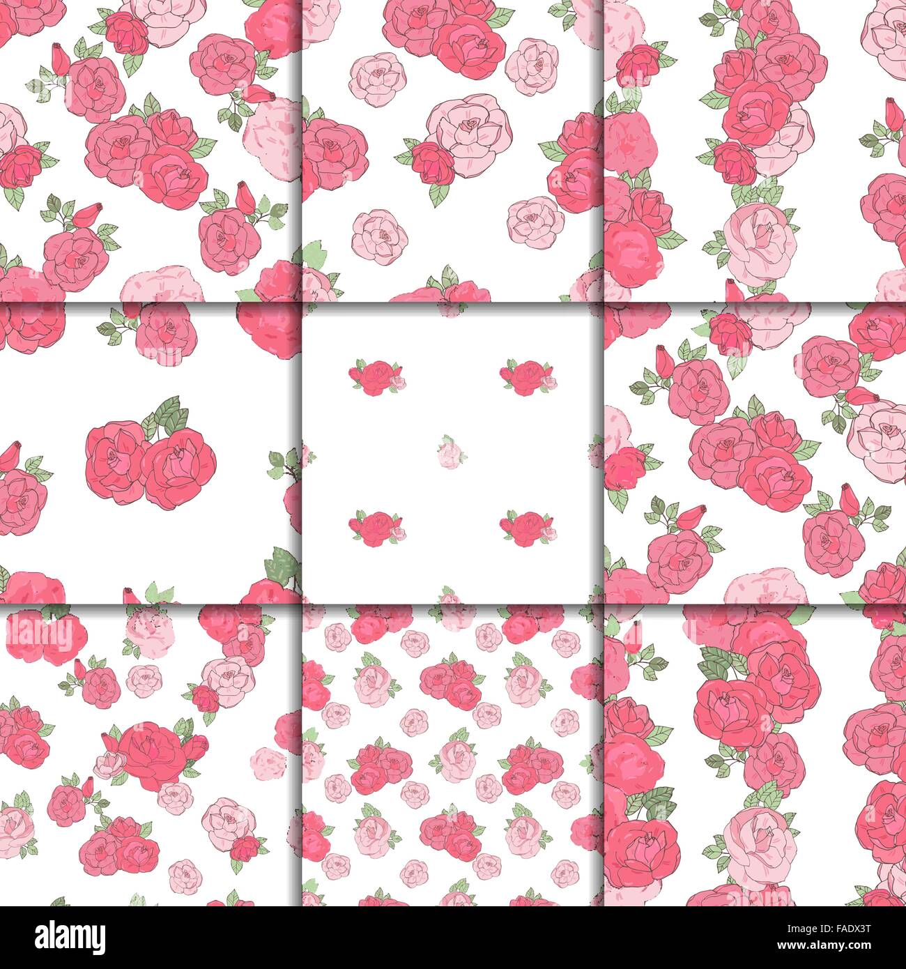 Nine pattern patterns Stock Vector Images - Alamy