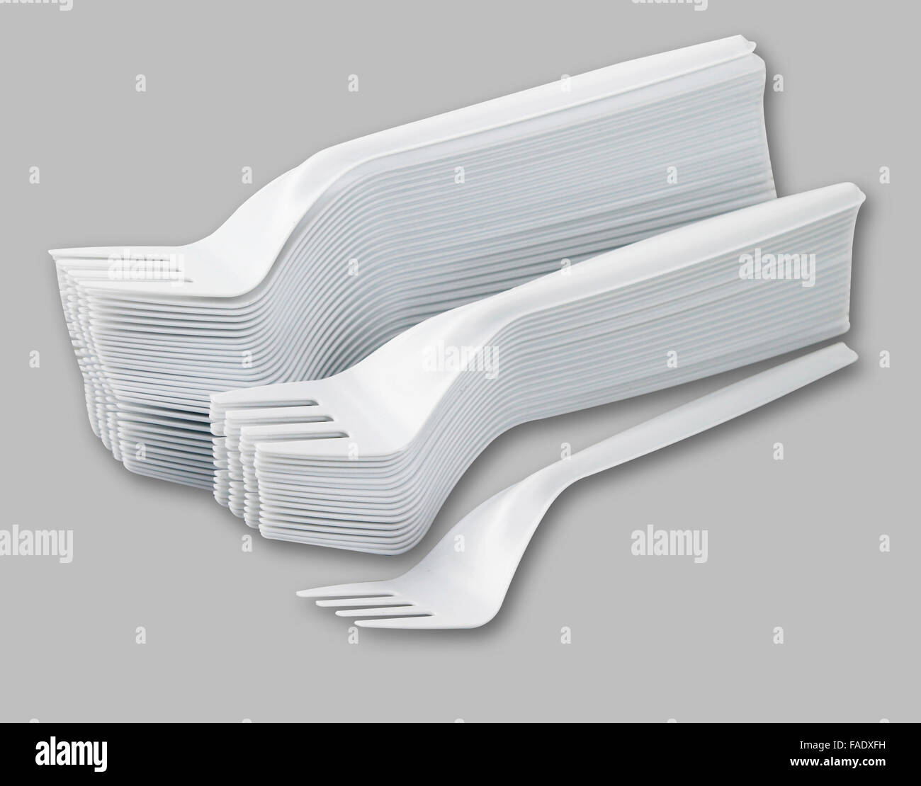 stack of plastic fork with clipping path Stock Photo - Alamy