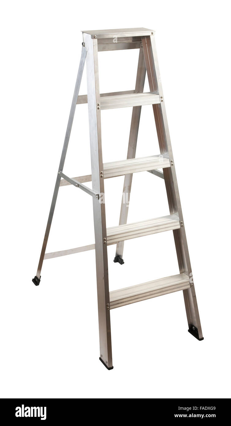 step ladder with clipping path Stock Photo - Alamy