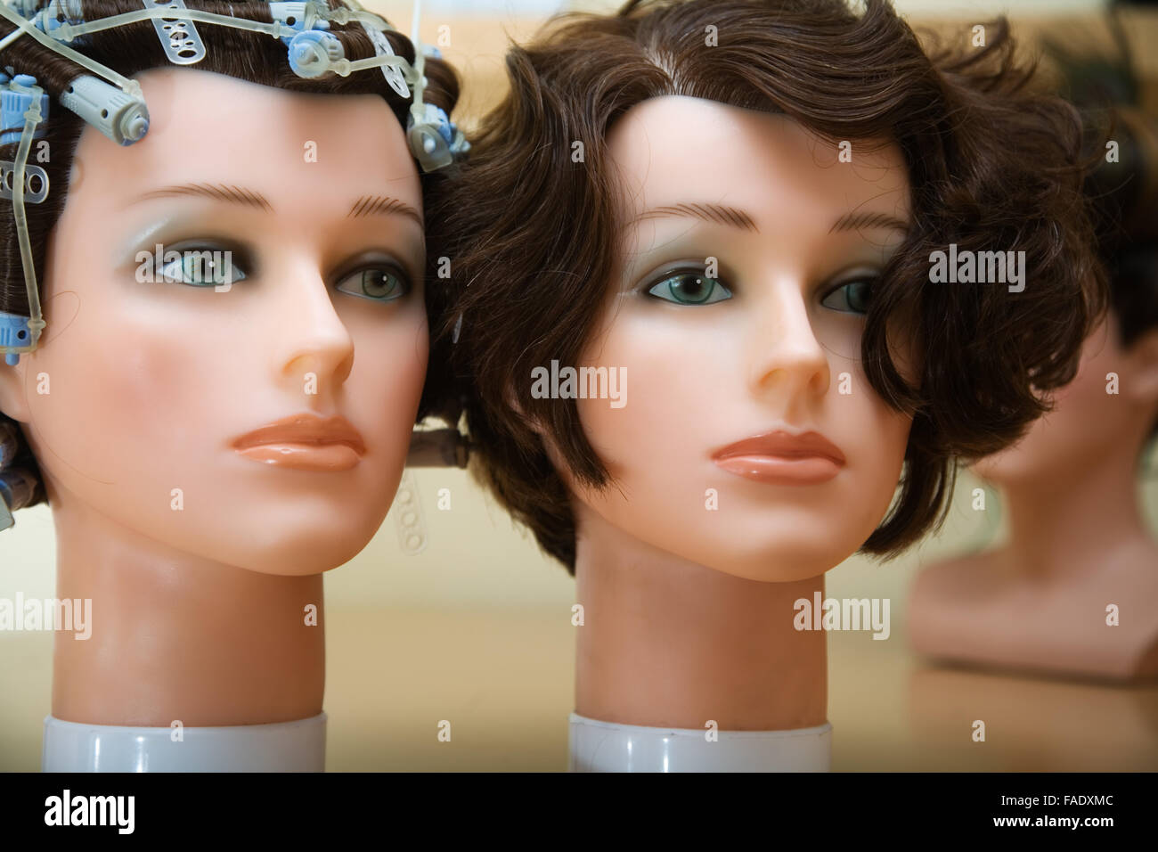 The dummy in beauty salon Stock Photo - Alamy